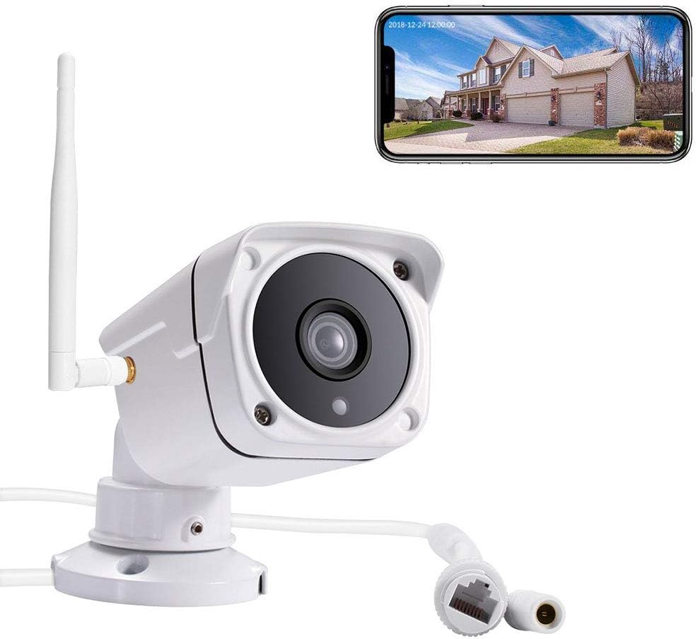 Amazon.com : Outdoor Security Camera Waterproof IP WiFi Bullet Camera ...