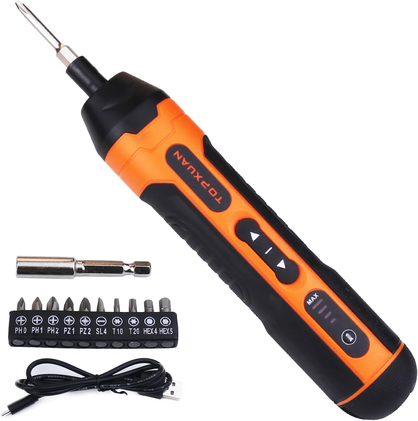 Amazon.com: MOXK 3.6V Cordless Electric Screwdriver Kit, 26pcs Bit Set ...