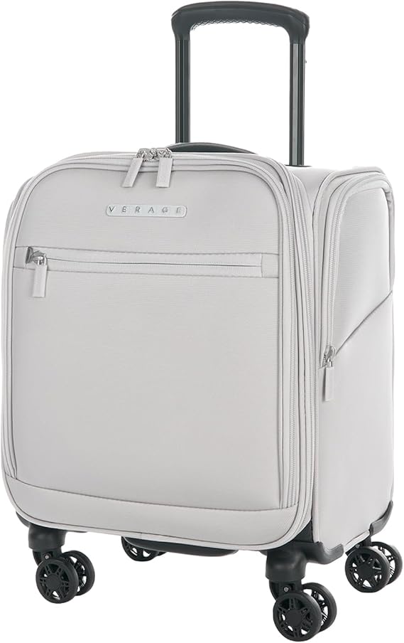 Amazon.com | Verage Underseat Carry On Luggage with Spinner Wheels (Cloud Gray, 14.5-Inch Plus ...