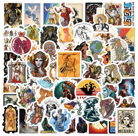 Amazon.com: 120Pcs Greek Mythology Stickers Pack，Vinyl Waterproof ...
