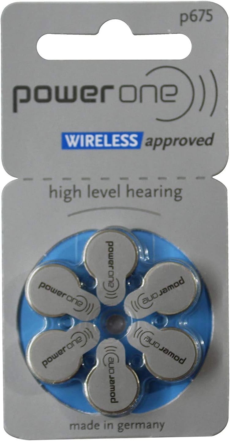 Power One P675 Hearing Aid Battery (6 X 5Pack) 30 Nos : Amazon.in ...