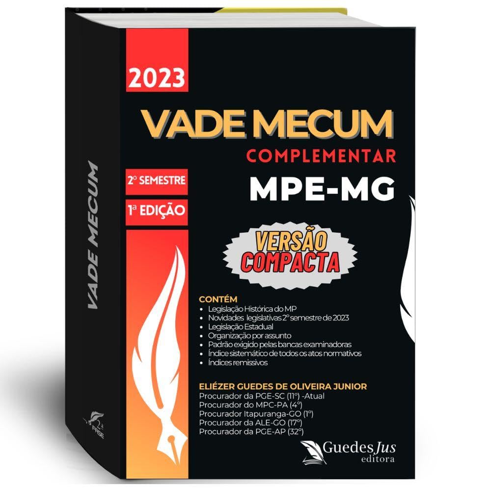 Vade Mecum Compacto Mpe-mg (capa comum) - 9786500804188 - Livros na ...