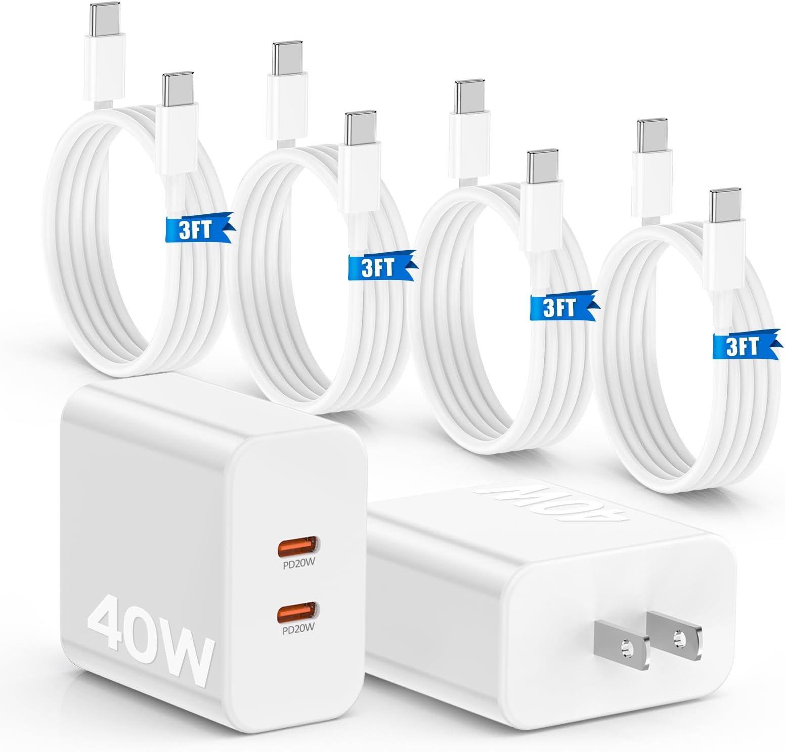 Amazon.com: QZIIW iPhone 16 15 Pro Max Charger Fast Charging,45W Dual ...
