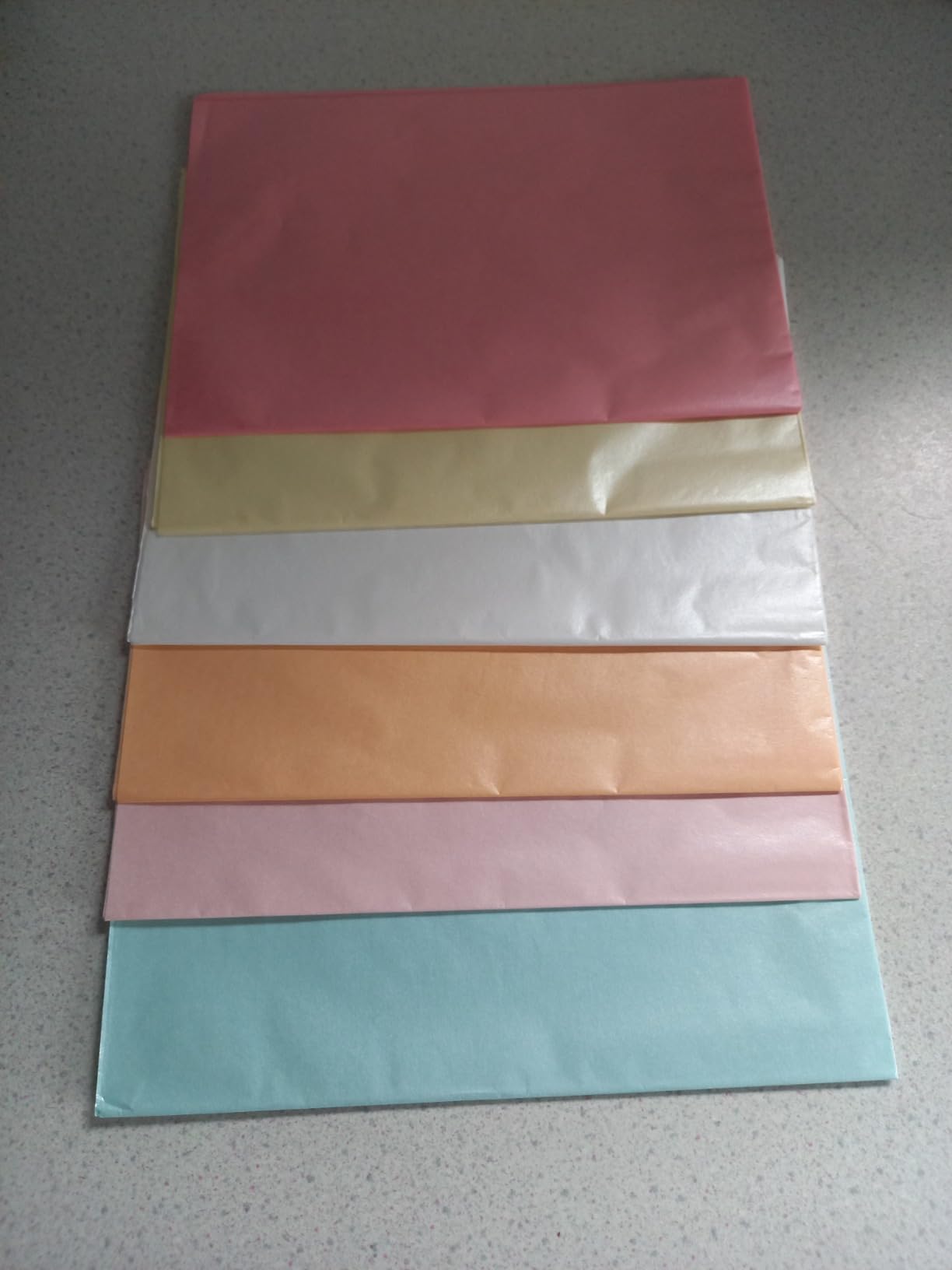 ADQUATOR 50pcs 50×35cm Butterfly Metallic Silver Tissue Paper,Wrapping ...