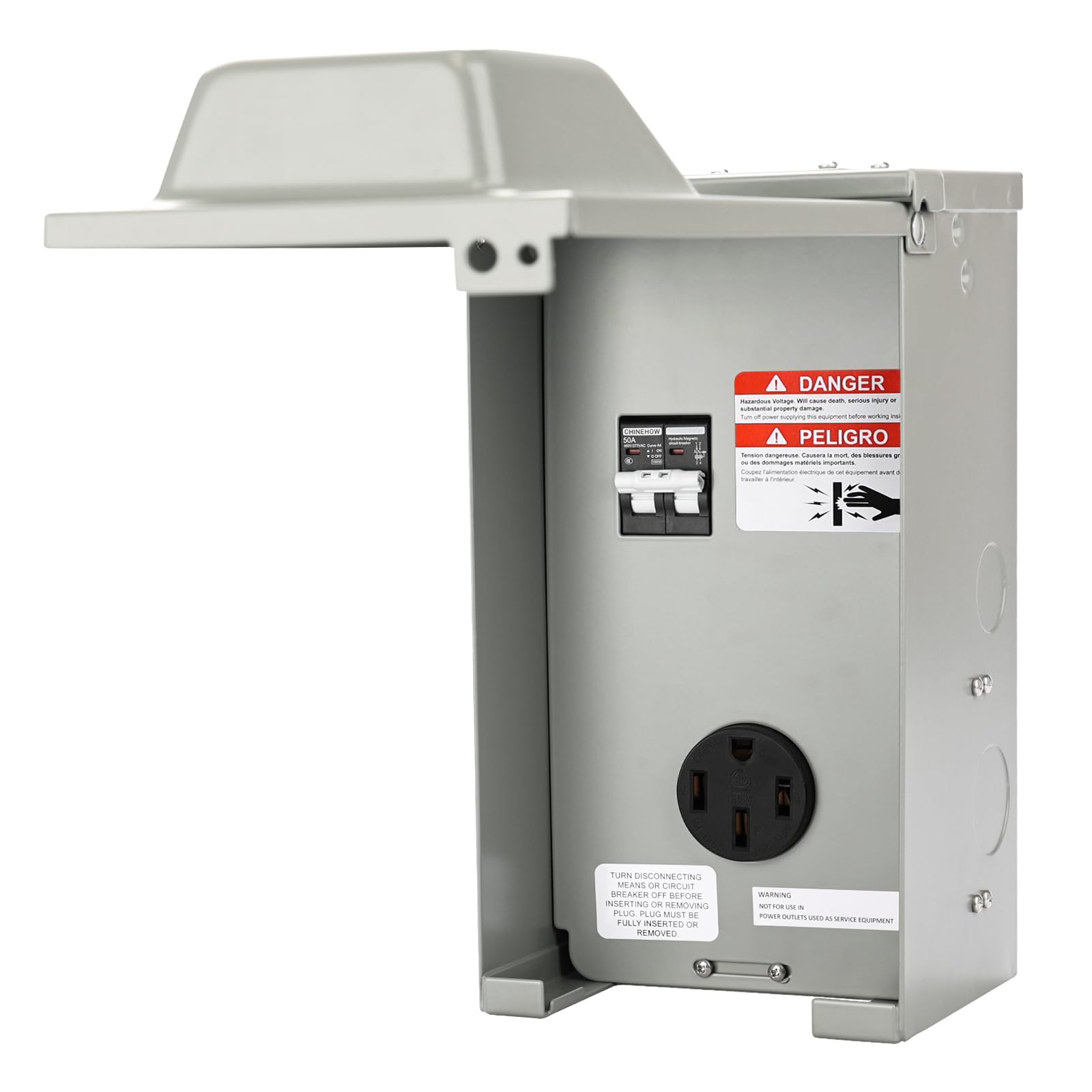 Snapklik.com : RVGUARD 50 Amp RV Power Outlet Box