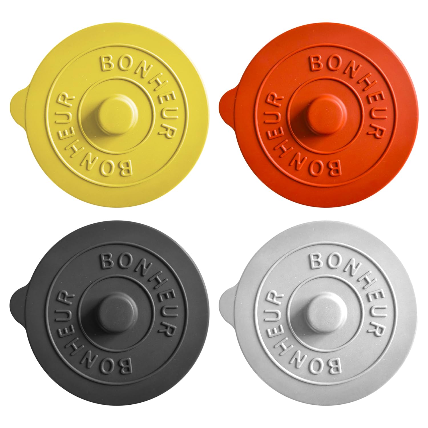 Verazquy Silicone Lids, 4 Pcs Universal Drink Cup Cover Food Glass Cup ...