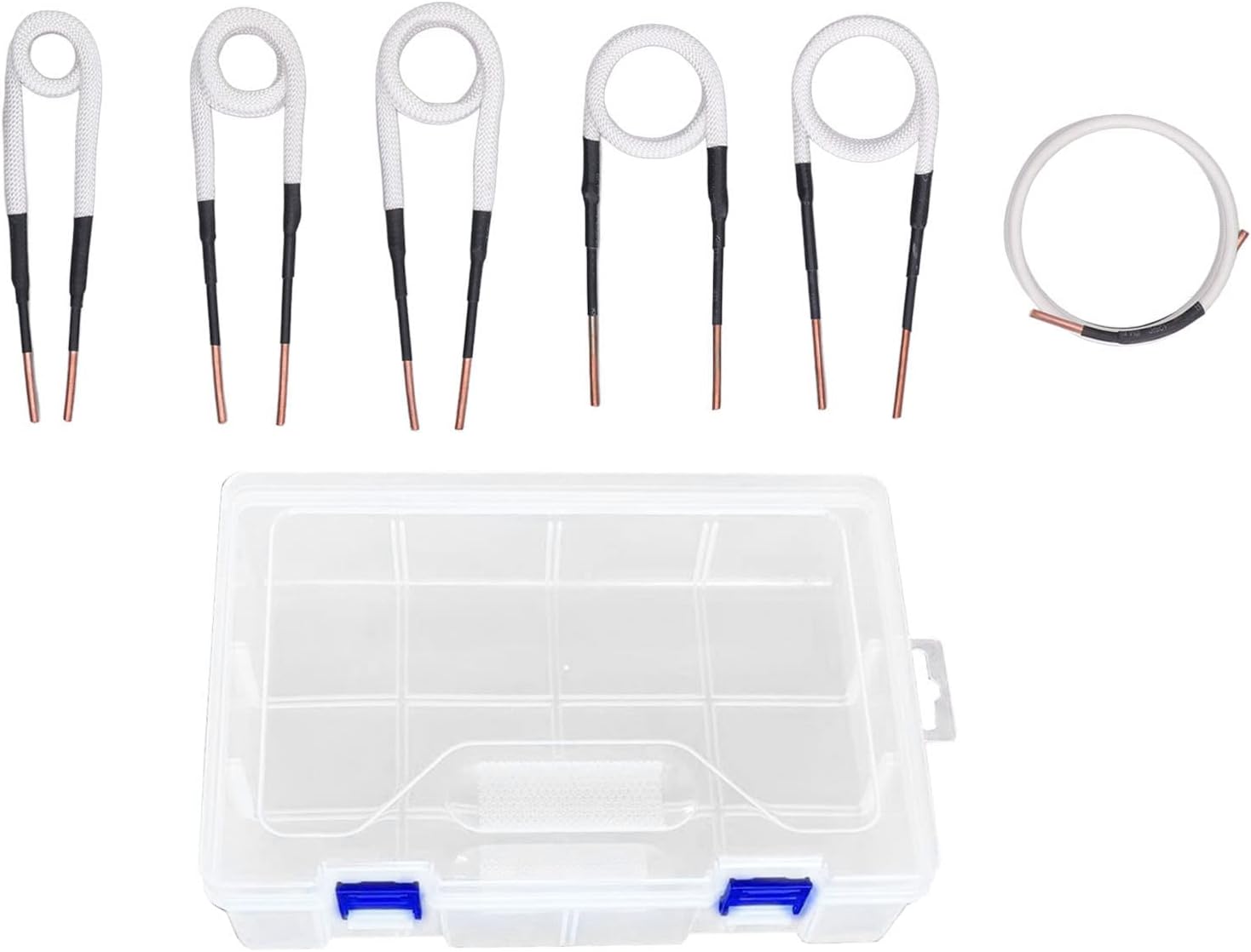 XTevu 6 Pcs Induction Heater Coil Kit 3mm Brass Core 20 25 30 35 40mm ...