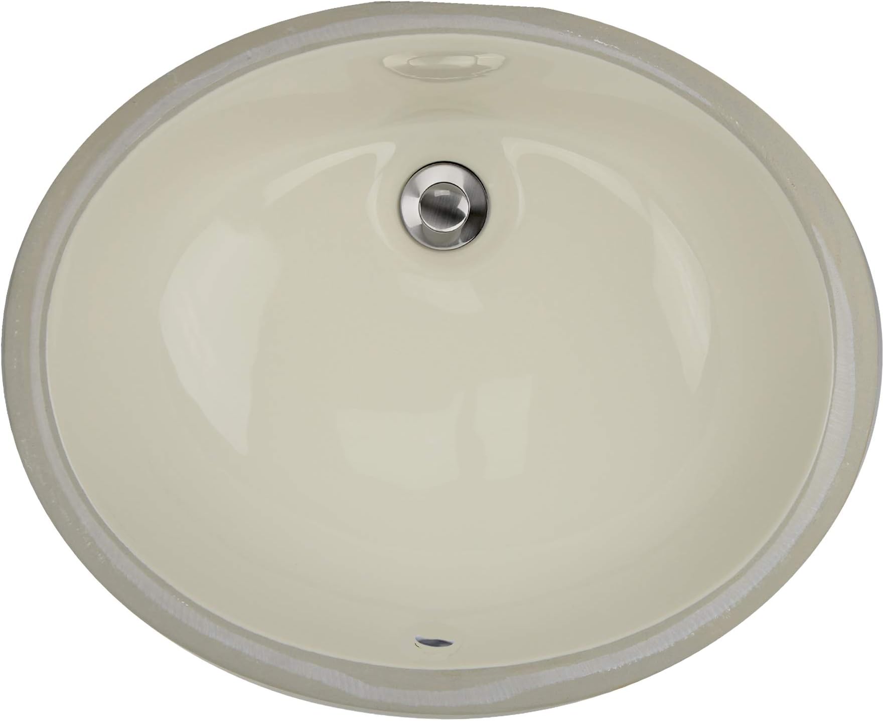 Nantucket Sinks UM-17x14-B-K 17-Inch by 14-Inch Oval Ceramic Undermount ...