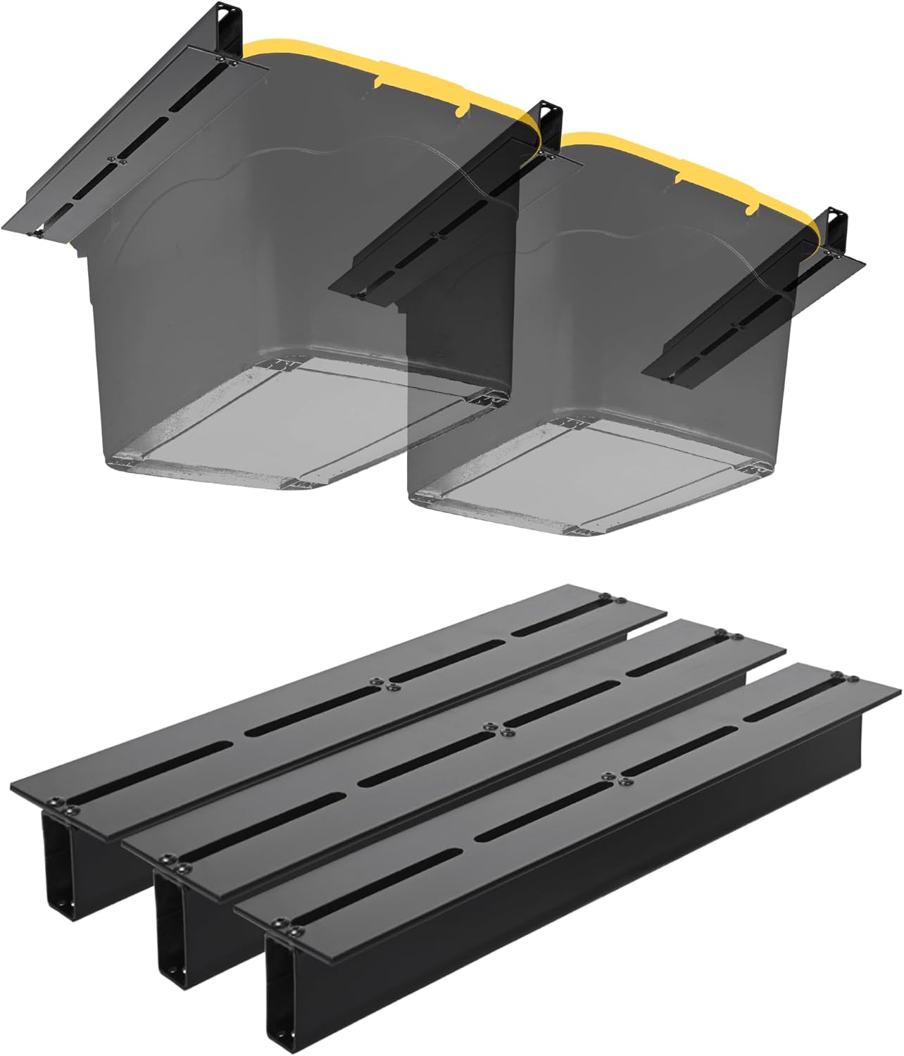 Heevir Over head Garage Storage Rack , Ceiling Bin Organization System ...