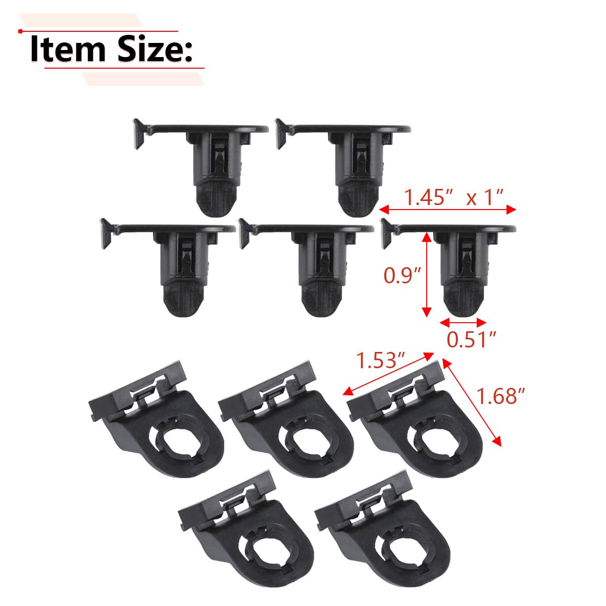 Plastic Clips 10-Set Toyota/Lexus Fender Bumper Clip Kit - Replaces ...