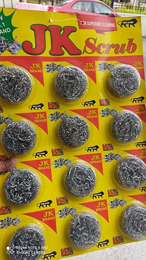 Stainless Steel Washing Scrub for Vessels Washing Scrubbing Hard and ...