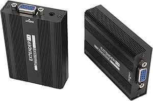 Amazon.com: Mini VGA Extender, Mini VGA Transmitter Receiver Long Range ...