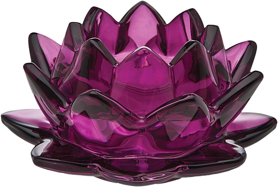 Amazon.com: Godinger Silver Art Water Lily Alexandrite Candle Holder ...