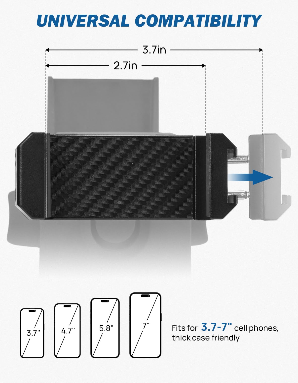Snapklik.com : JOYTUTUS Cubby Phone Mount Cubby Storage Compatible