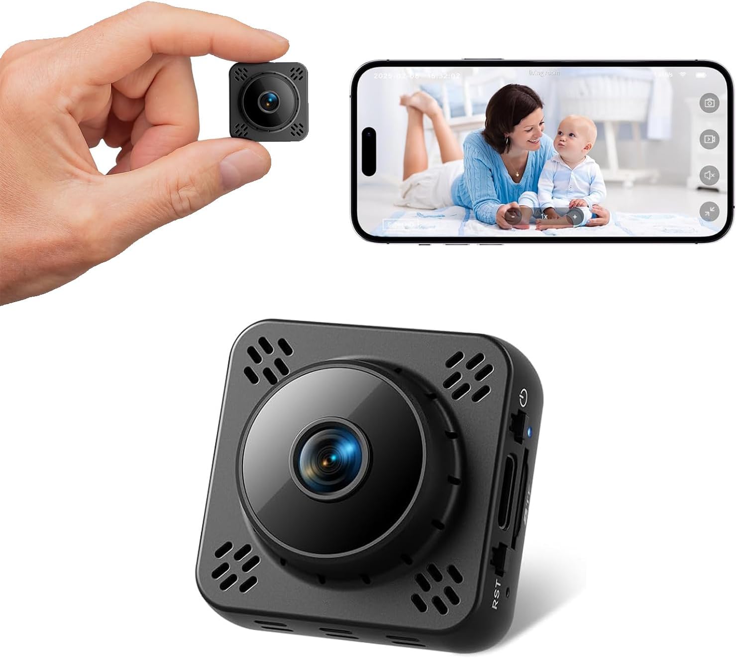 Amazon.com : Mini Spy Camera with Audio & Video, 1080P Mini Hidden ...