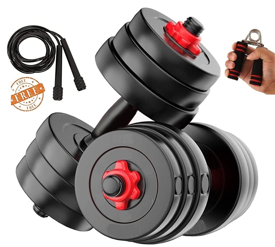 Buy ASP Fitness Heavy Duty Adjustable Dumbbell Set of (4KG to 24KG ...