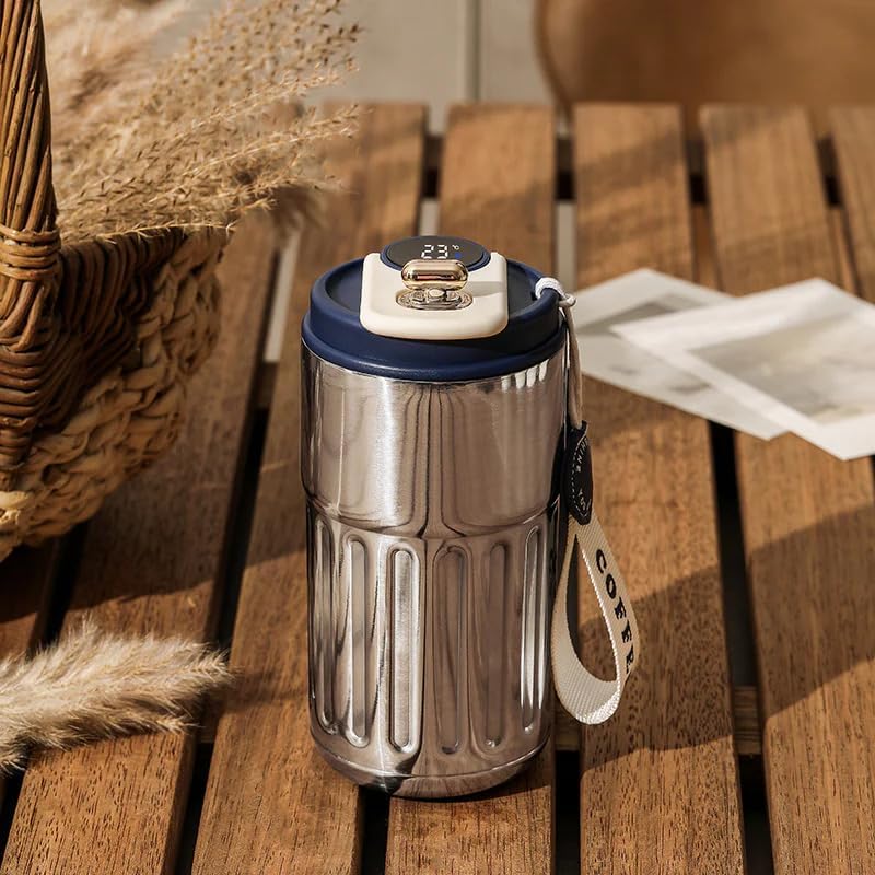 Wosta Smart Insulated Coffee Travel Mug with Touch Screen Digital ...