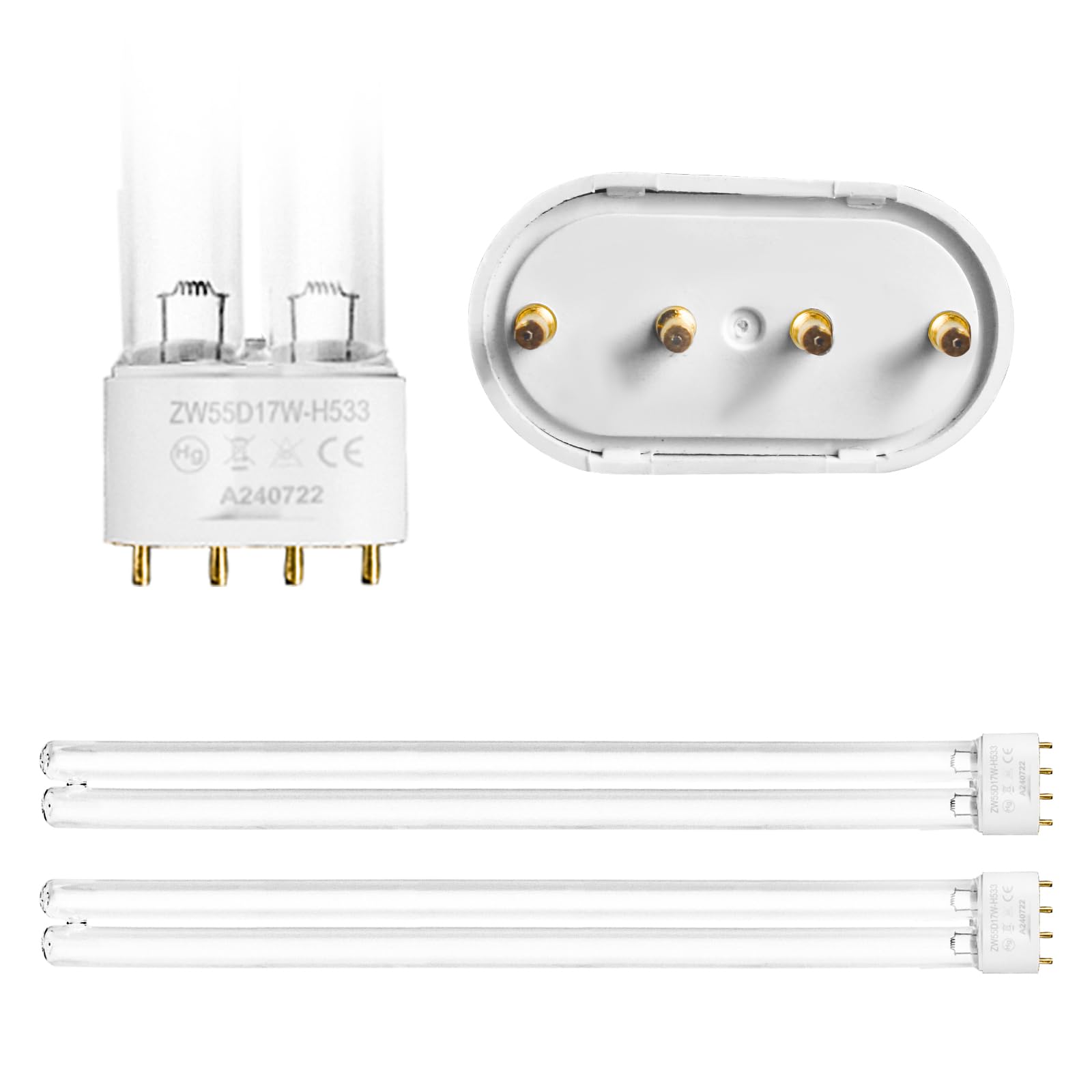 Amazon.com: Earthtec 55 Watts UV Bulb Lamp Replacement 2G11 Base-4 Pin ...