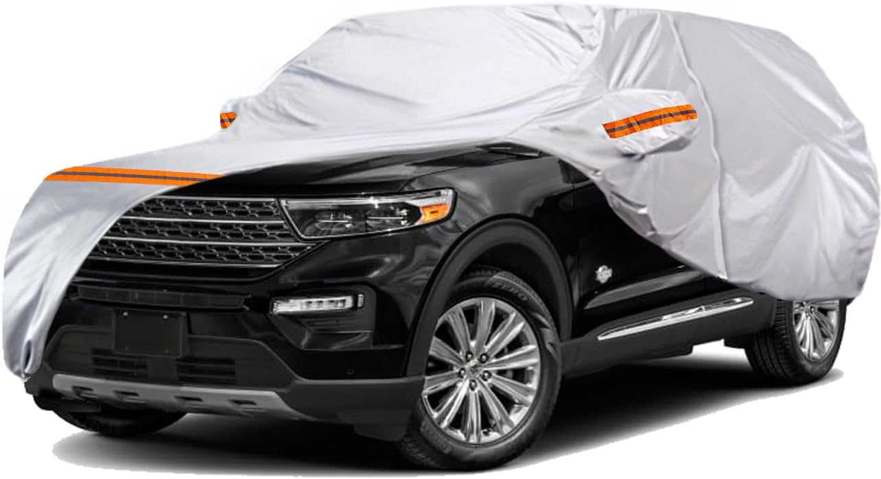 Amazon.com: TUCAREST 6 Layers Full Car Cover for SUV- Waterproof ...