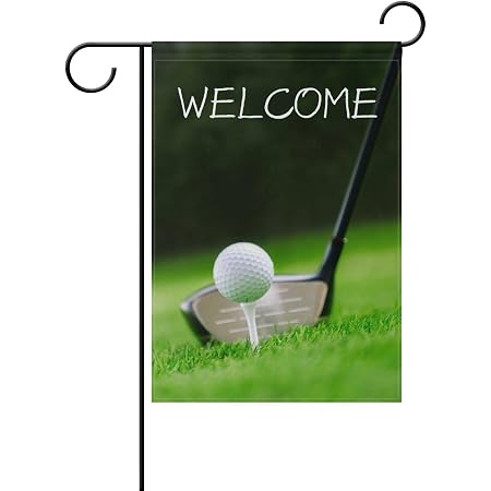 Amazon.com : TropicalLife Welcome Golf Club and Sport Ball in Grass ...
