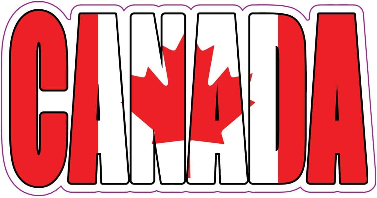 Amazon.com - WickedGoodz Canada Flag Decal - Maple Leaf Bumper Sticker ...