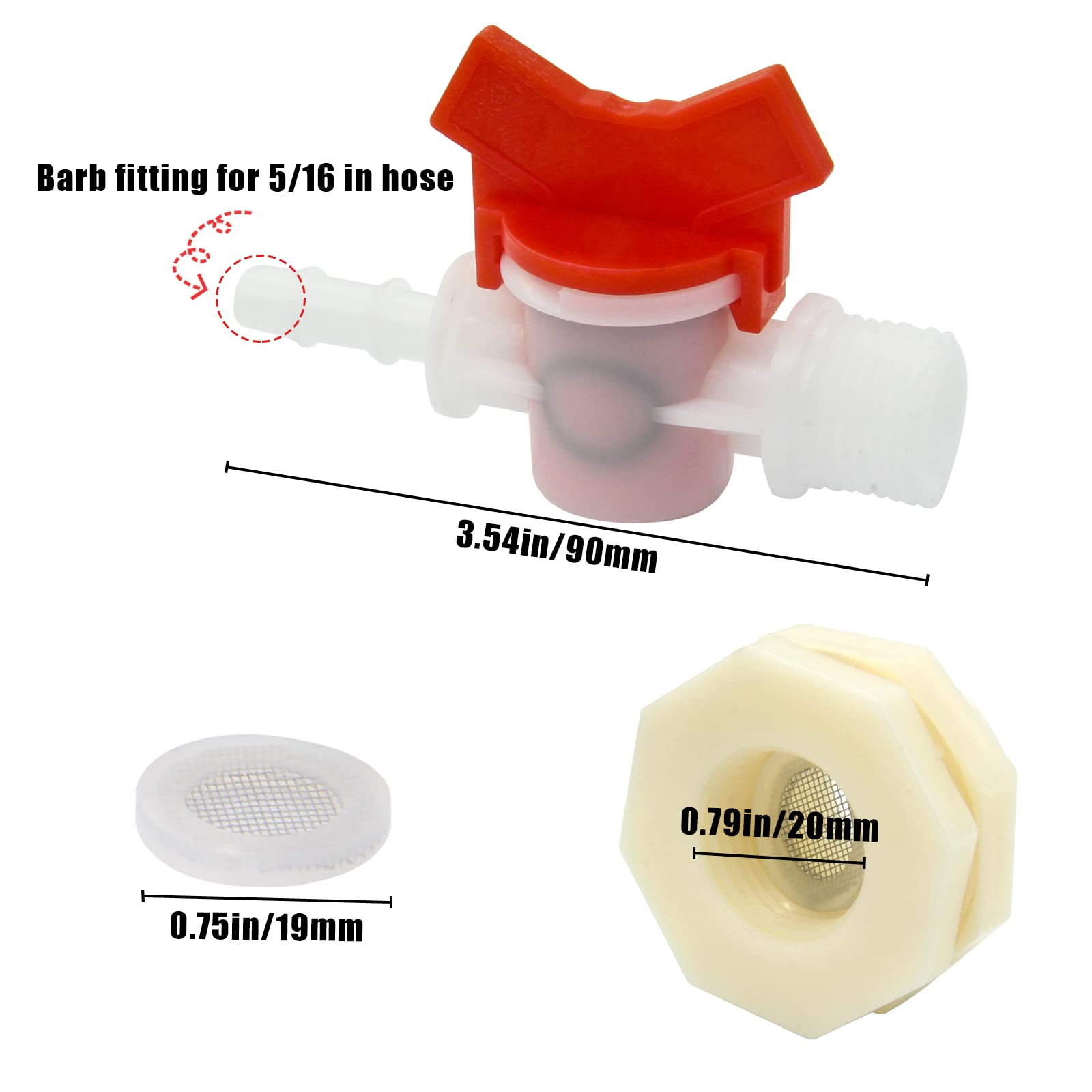 Snapklik.com : Rabbit Watering System Bucket Connector Kit To ID 5/16 ...