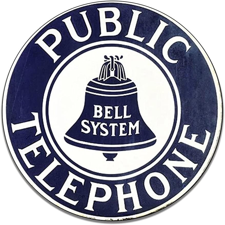 Amazon.com: Public Telephone Bell Systems Vintage Telephone Sign ...