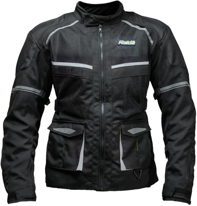 Raida Rover Touring Motorcycle Jacket | Level 2 Armors | Lumbar Support ...