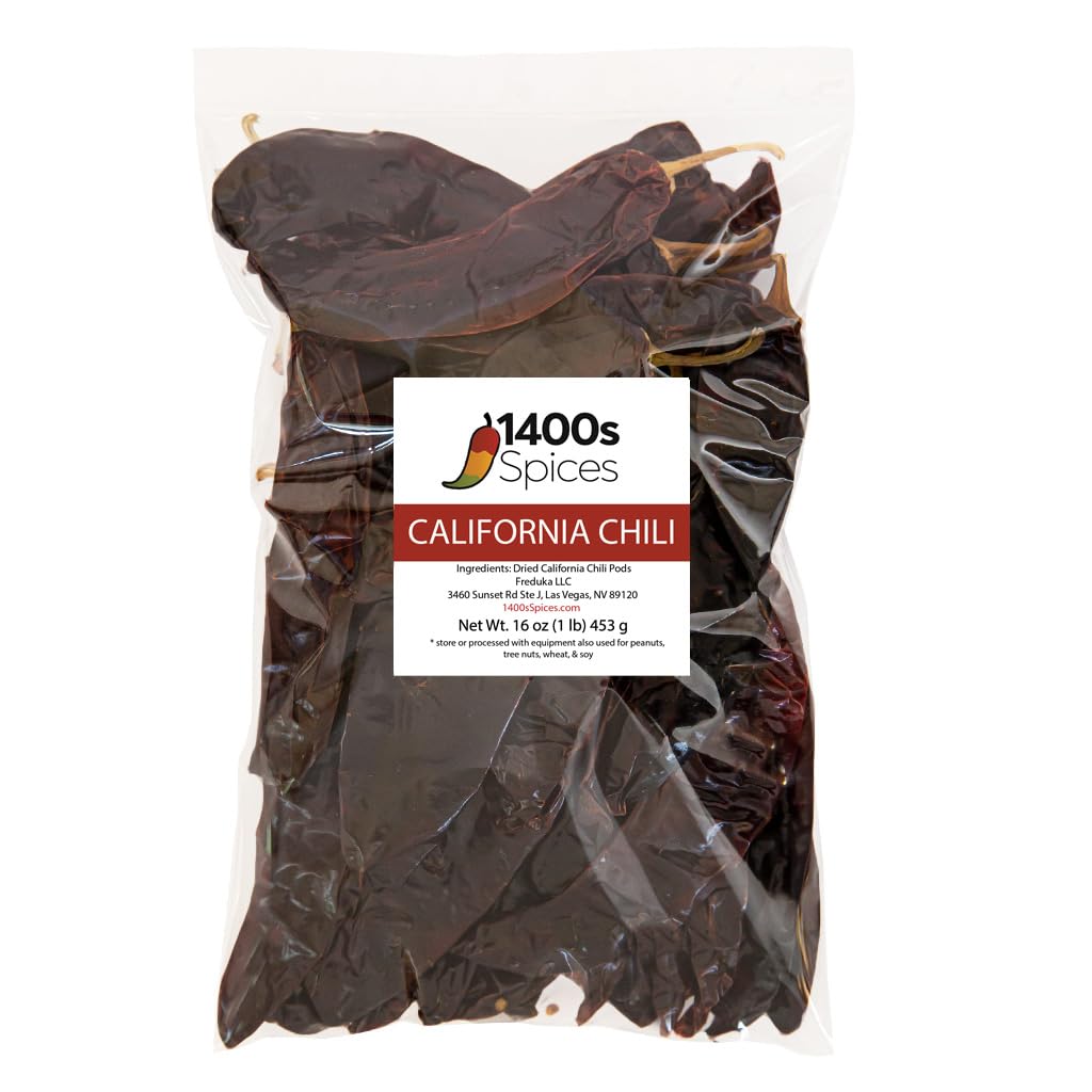 Amazon.com : 1lb California Dried Whole Chilies Peppers, Anaheim Chile ...