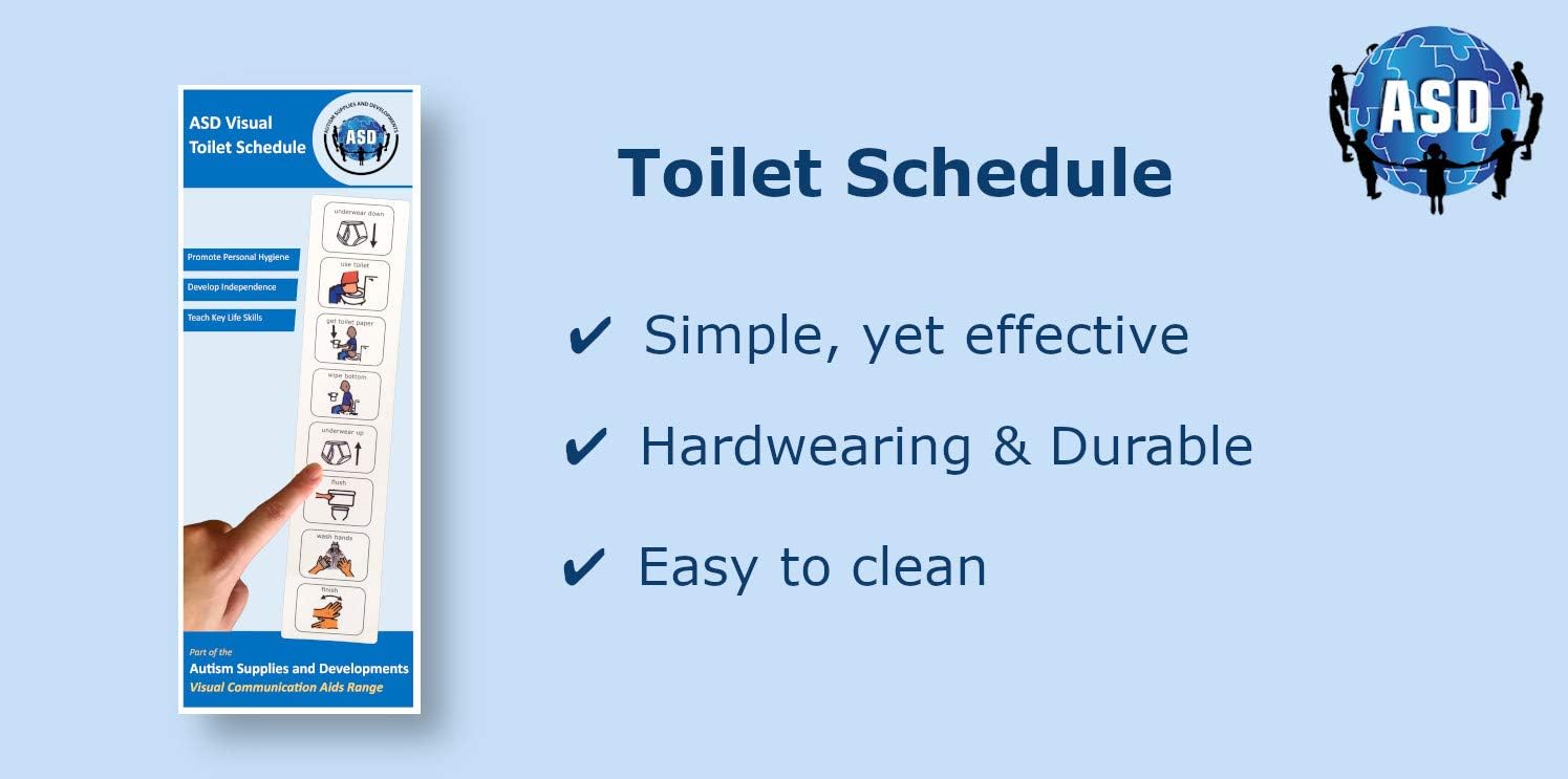 Plastic Visual Toilet Schedule (English) – TopToy
