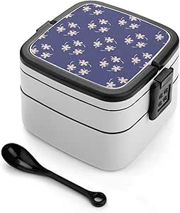 Amazon.co.jp: Bento Box, Double Storage, Japanese Style, Pattern 9 ...