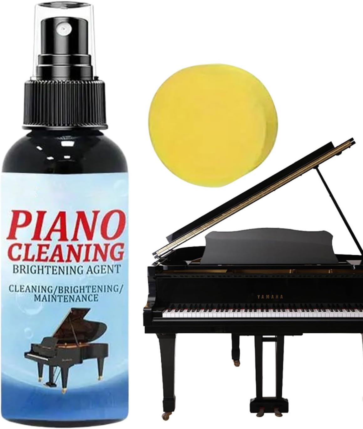 100ml Piano Key Cleaner Spray - Piano Key Cleaner Shine Polish Spray ...