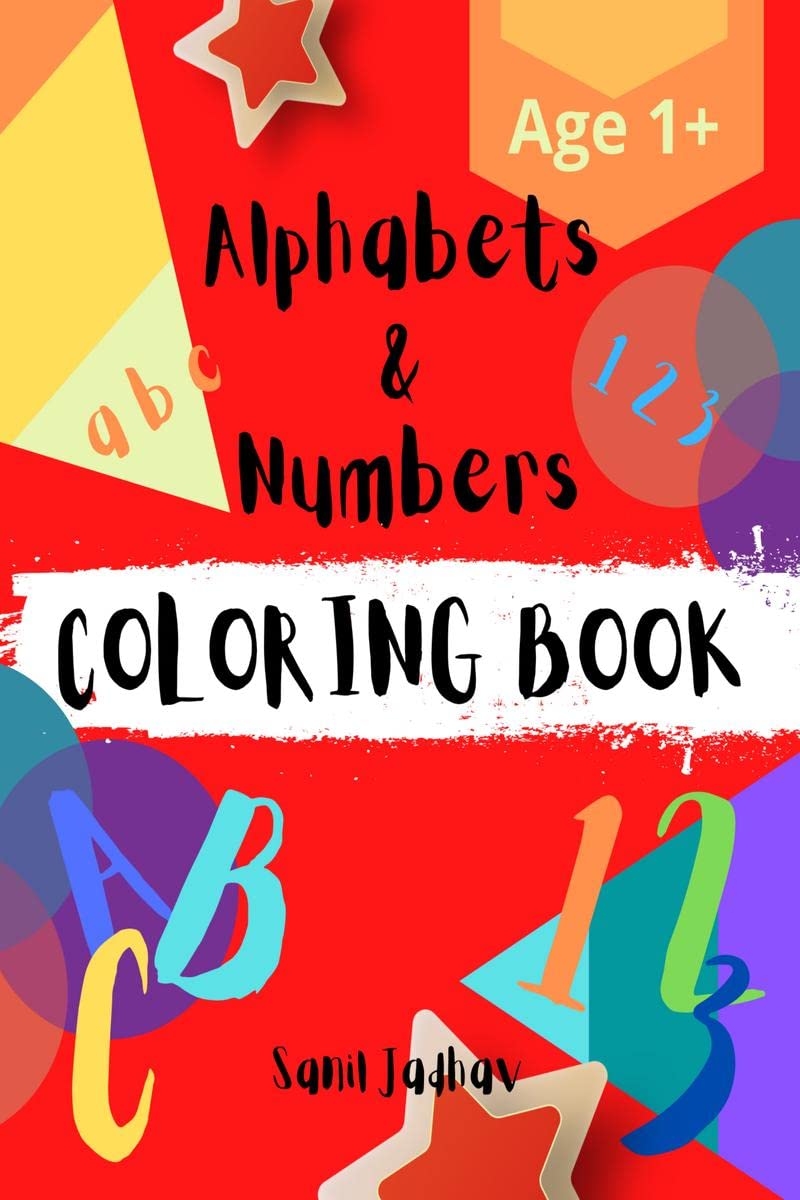 Alphabets and Numbers Coloring Book : ABC 123 : Basic Learning : for ...