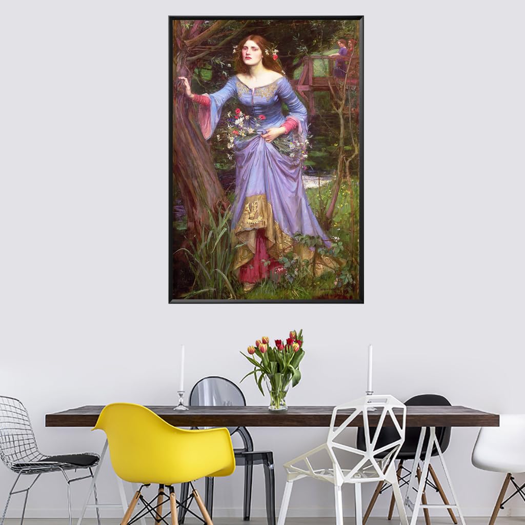 Ophelia Pintando Waterhouse Póster OPHELiA, Por John William