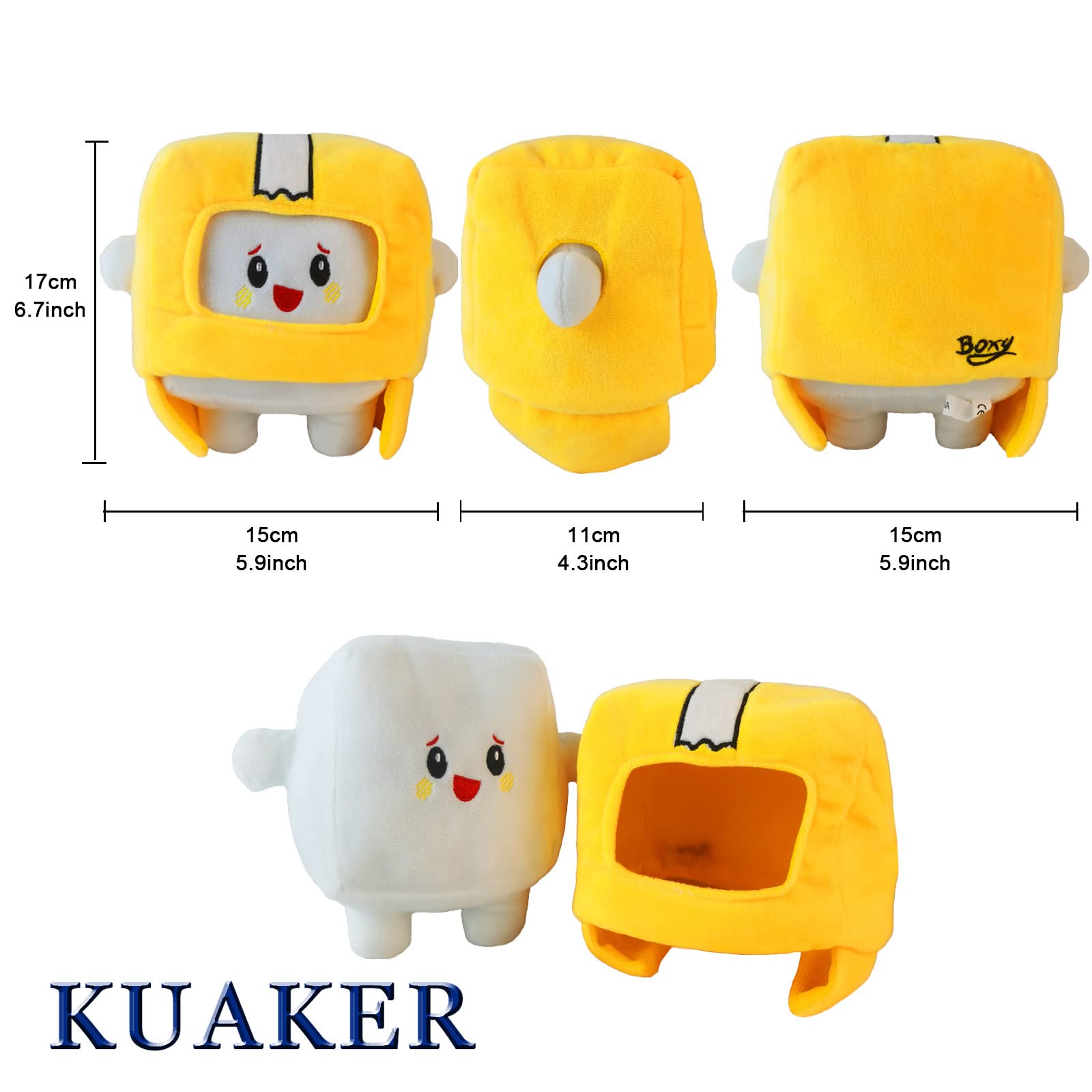 Lanky Box Plushies Boxy and Foxy Cute Plush Toys Set -Boxy Plush Toy ...