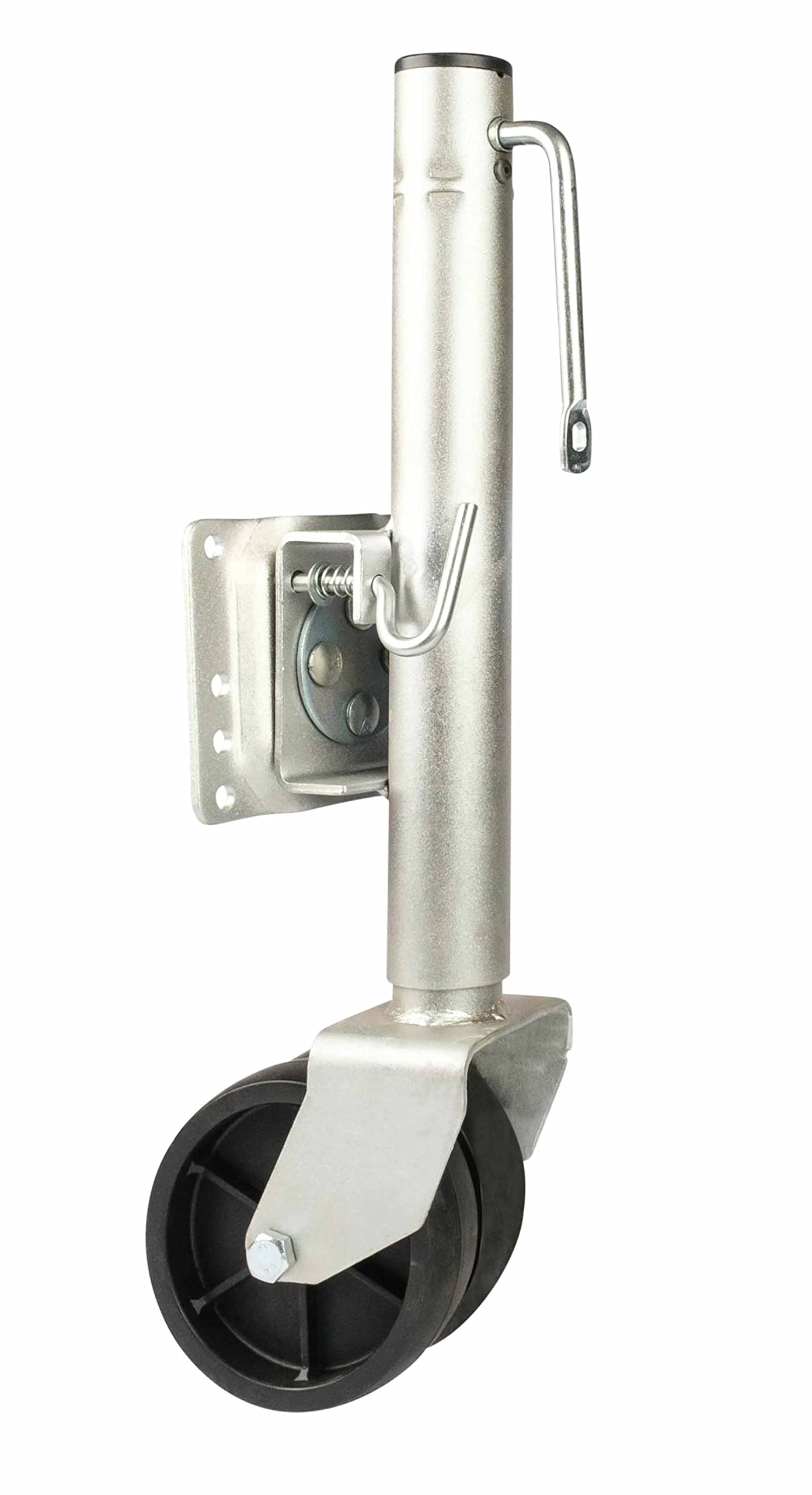 Mytee Products Swivel Trailer Tongue Jack with Dual Wheels, 2000 Lbs ...