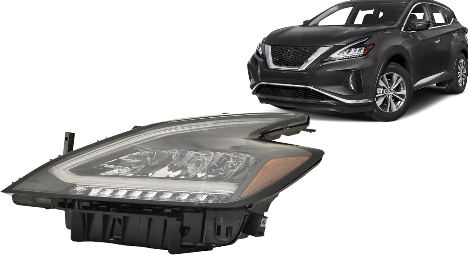 Amazon.com: Headlamp Replacement For Nissan Murano Platinum/S/SL/SV ...