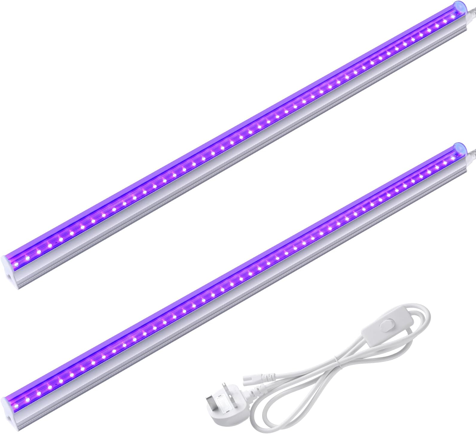 Barrina LED UV Light with Power Cord, 4ft 120cm Linkable Black Light ...