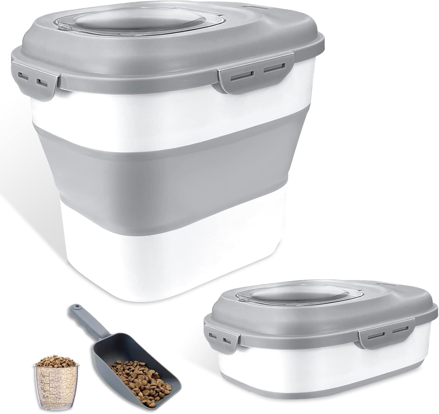 Amazon.com: Vannon Collapsible Dog Food Storage ContainerLarge Airtight Pet Food Storage ...