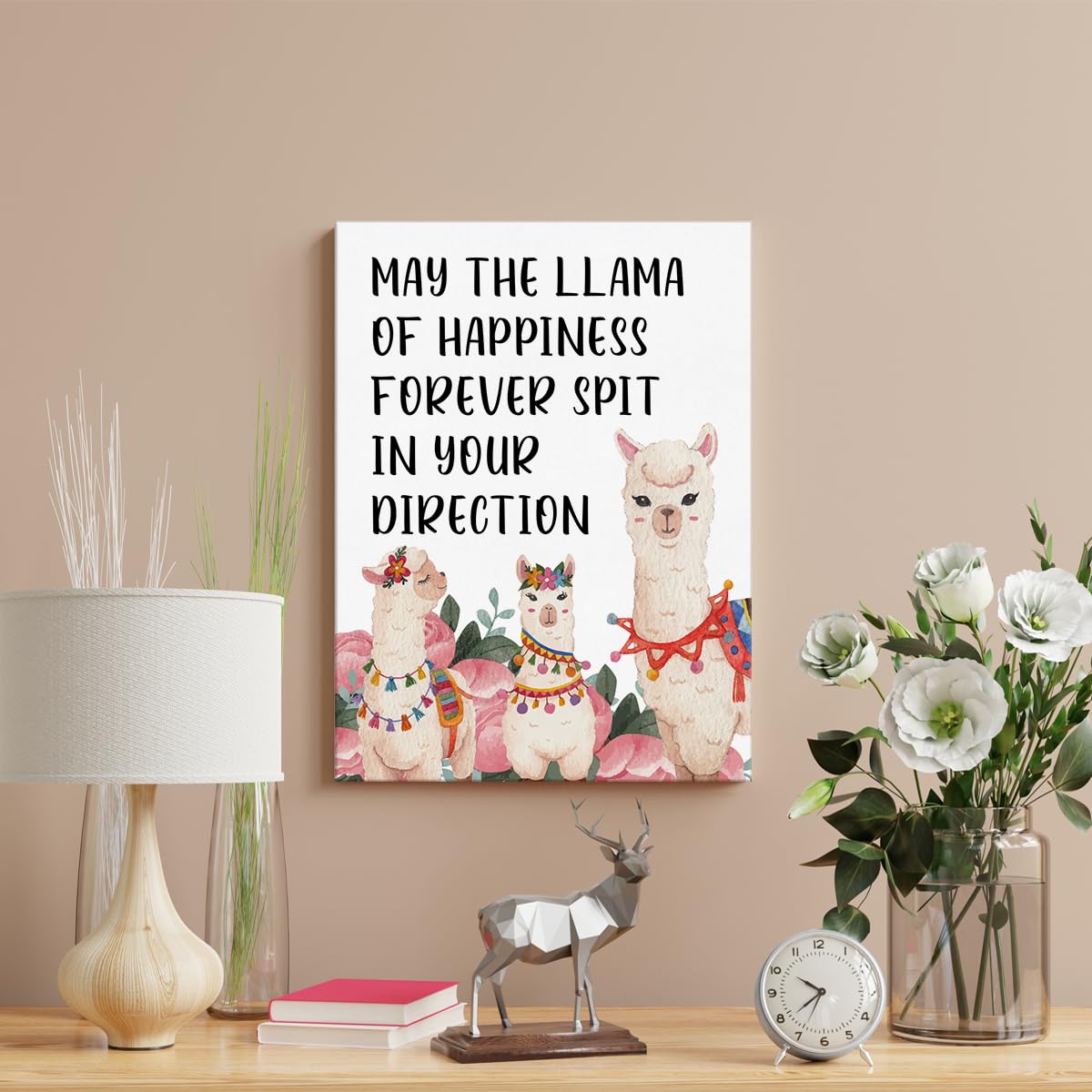 Snapklik.com : Inspirational Motivational Wall Art Decor May The Llama ...
