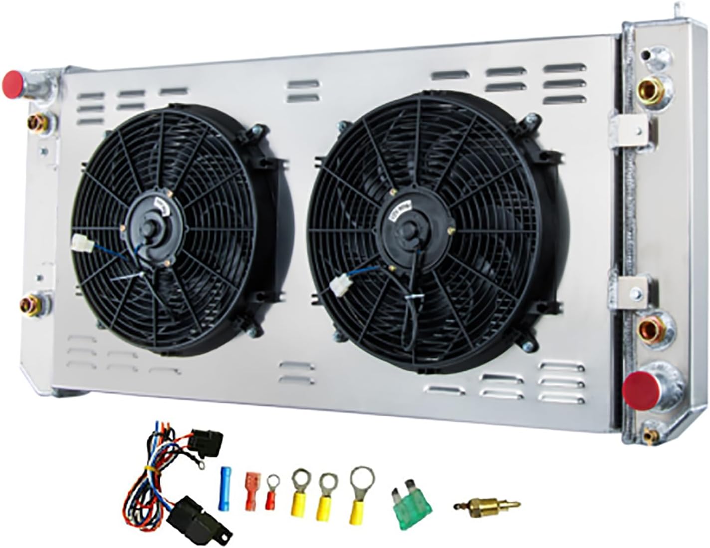 Amazon.com: Cubauto Full Aluminum Radiator Shroud Fan for 2003-2007 ...