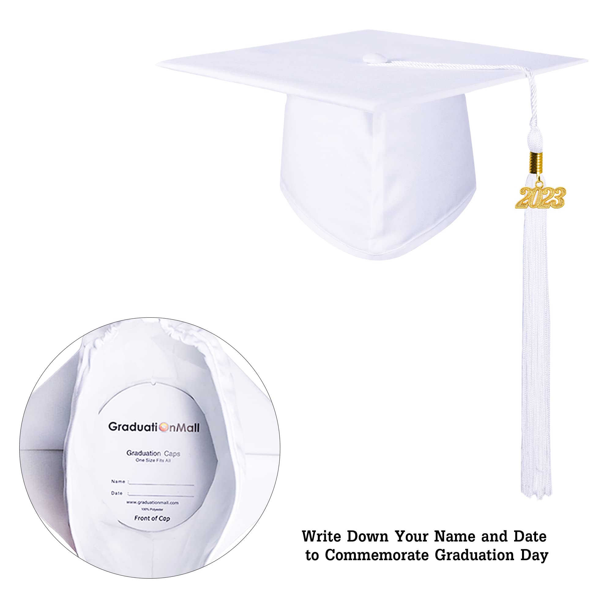 Snapklik.com : GraduationMall Unisex Adult Matte Graduation Cap