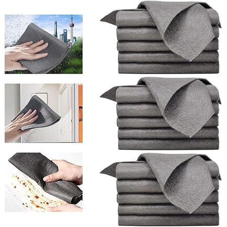 Amazon.com: 5pcs Thickened Magic Cleaning Cloth, Microfiber Magic ...