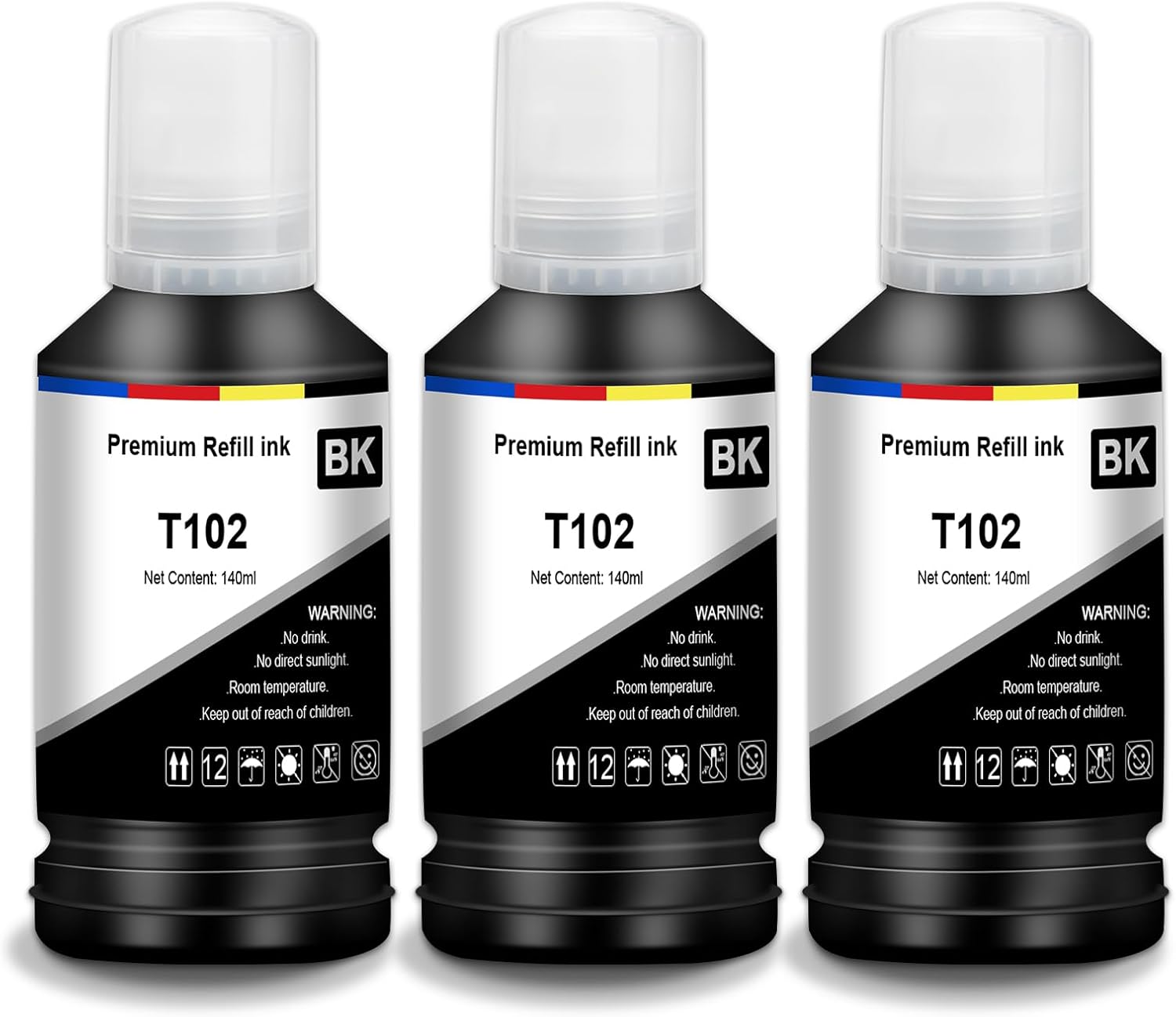 UniPlus Tinte 102 Kompatibel für Epson 102 Multipack Schwarz ...