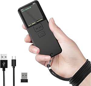 Symcode 2D Bluetooth Barcode Scanner Wireless, 3-in-1 Self-Sensing 1D ...