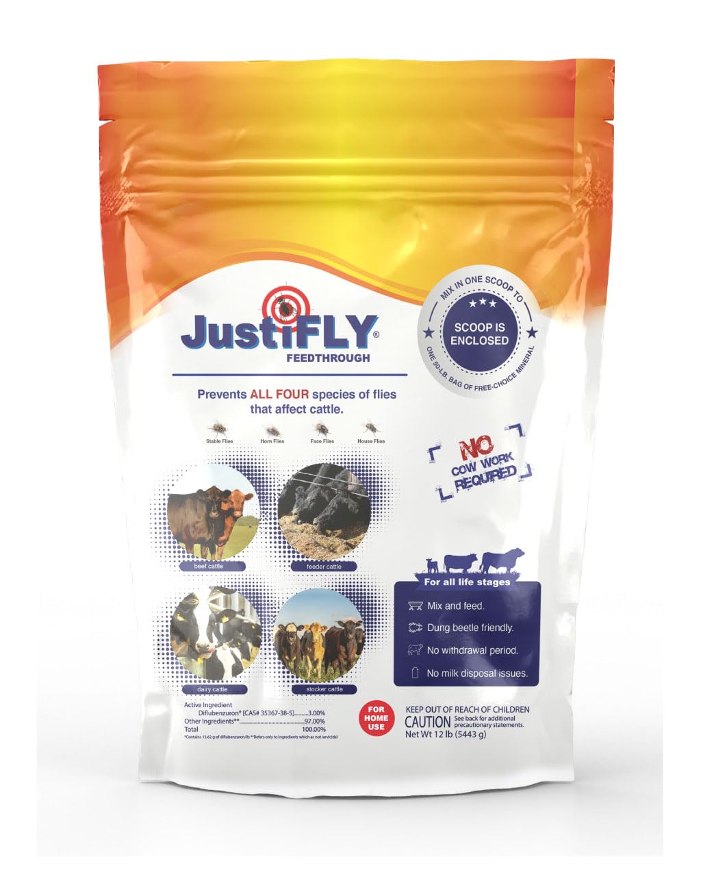 Feedthrough Cattle Fly Control 12 Lb Non Toxic Larvicide Controls ...