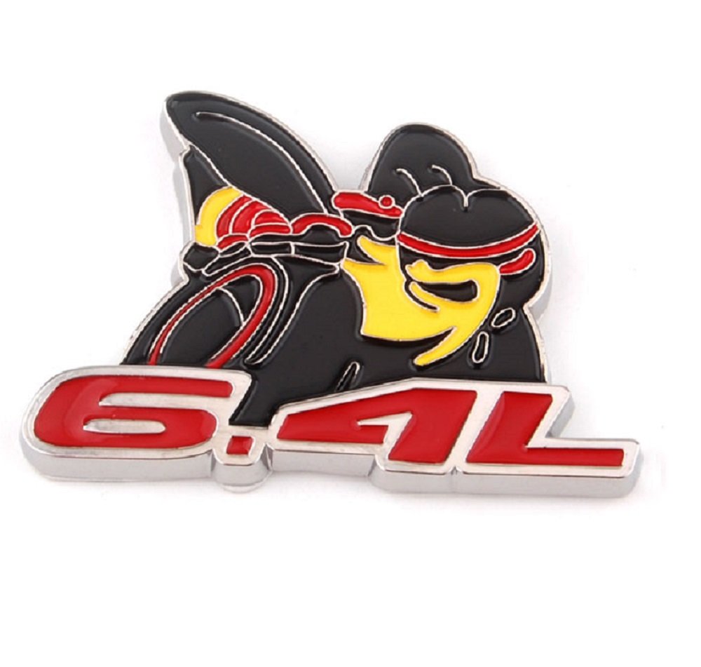 Buy Muzzys 6.4L Super Bee Emblem Universal Metal Stick On 3M Badge for ...