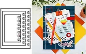 Amazon.com : Sreptpd Notebook Pages Cutting Dies Metal Die Cuts ...