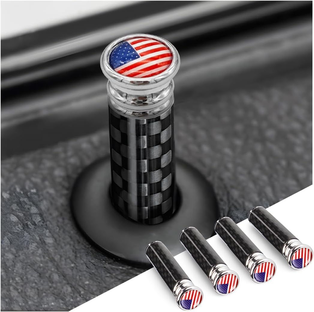 Amazon.com: Moly Magnolia 4PCS Car Door Lock Knobs, American Flag ...