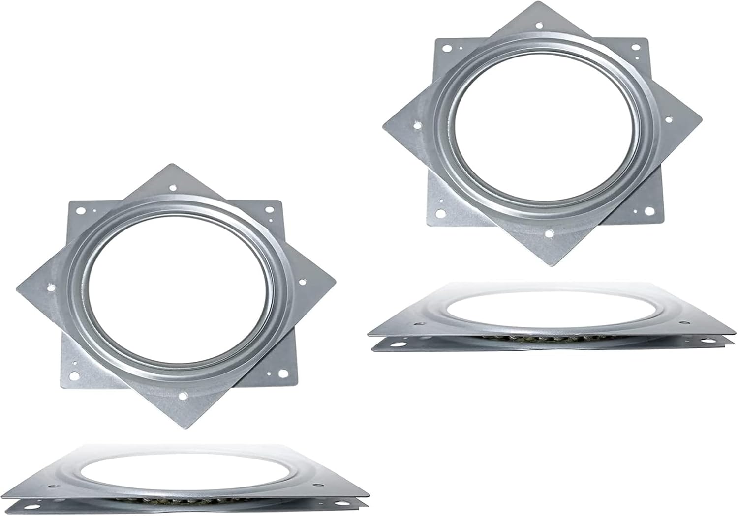 2 Pcs 6 Inch Turntable Bearings Turntable Turntable Square Rotating ...